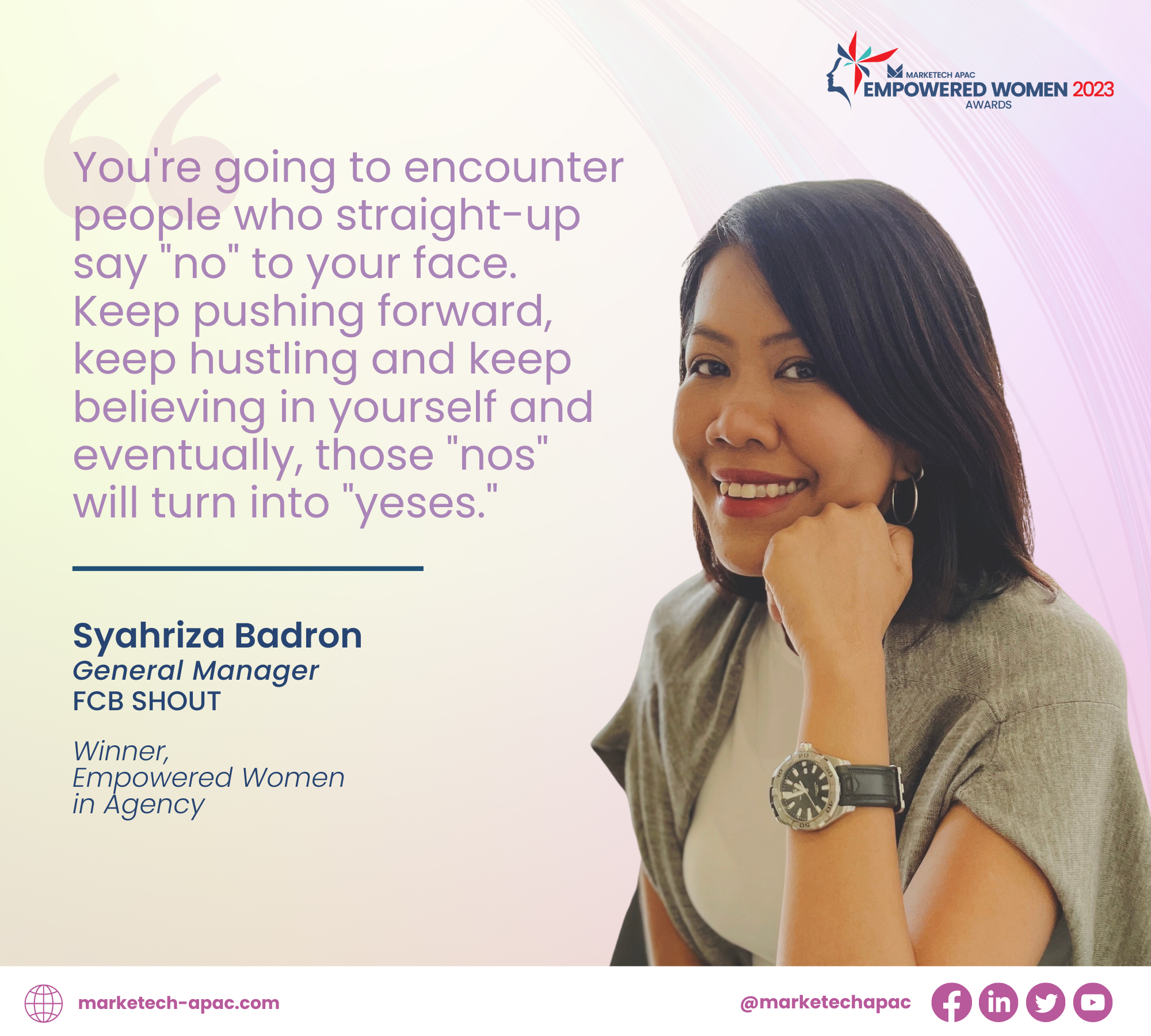 #EmpoweredWomen2023: FCB SHOUT’s Syahriza Badron on stepping on the ...