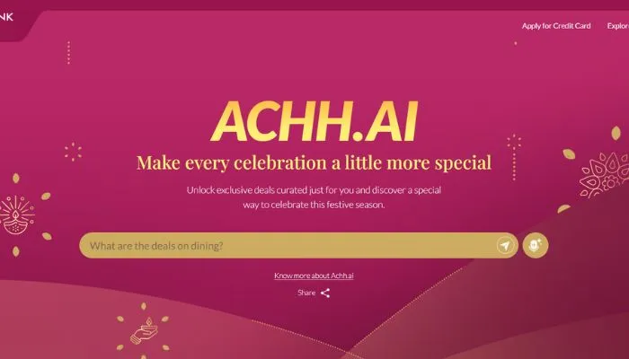 Axis Bank makes Diwali shopping more rewarding with launch of ‘Achh.ai ...