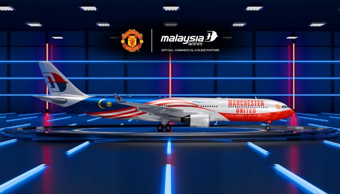 Malaysia Airlines launches co-branded livery with Manchester United ...
